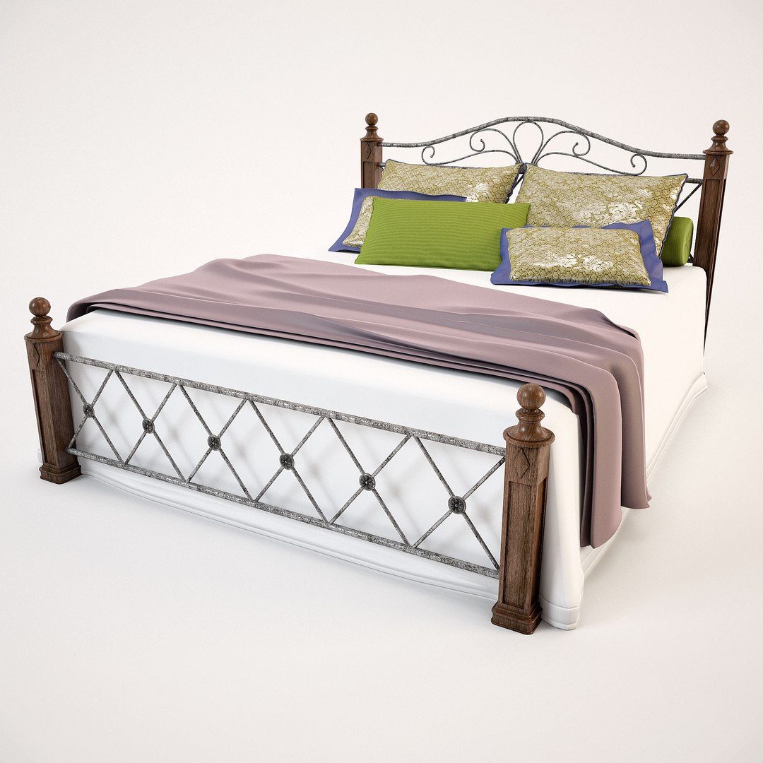 3D Bed Model - TurboSquid 661949