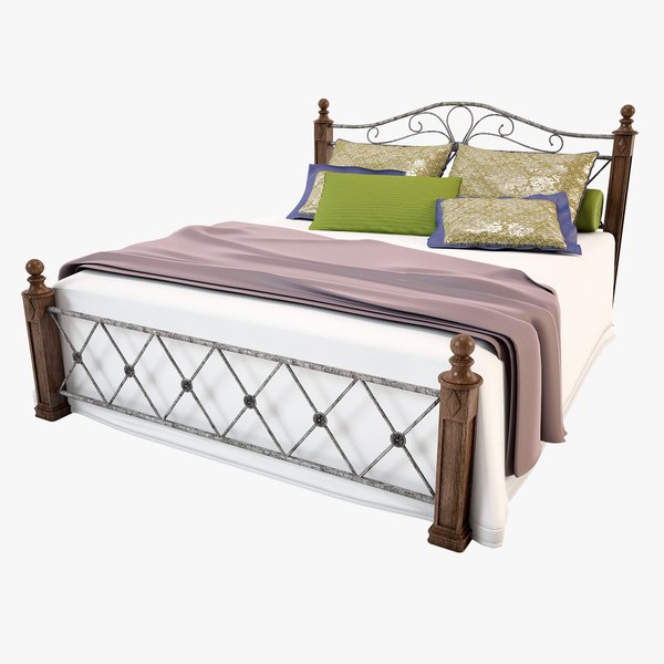 3D FBX Bed model interior