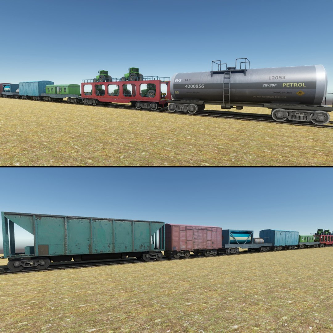 Pack Trains Model - TurboSquid 1624761