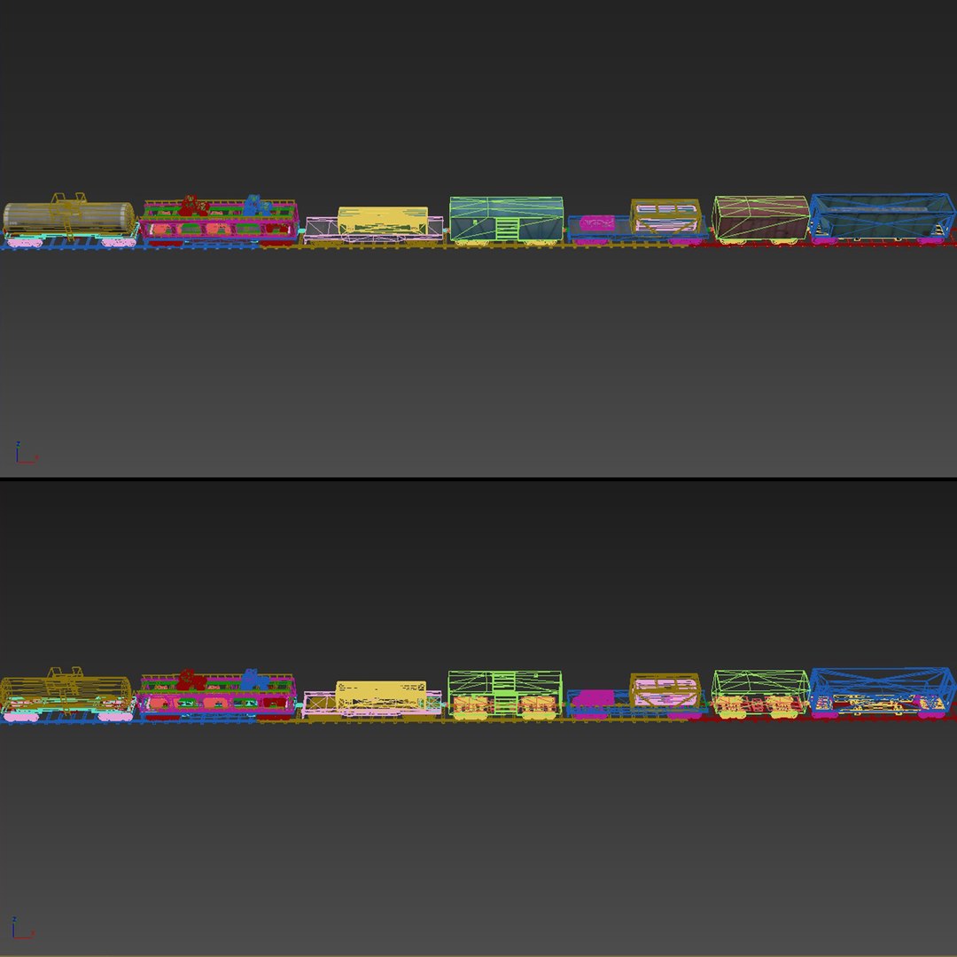 Pack Trains Model - TurboSquid 1624761