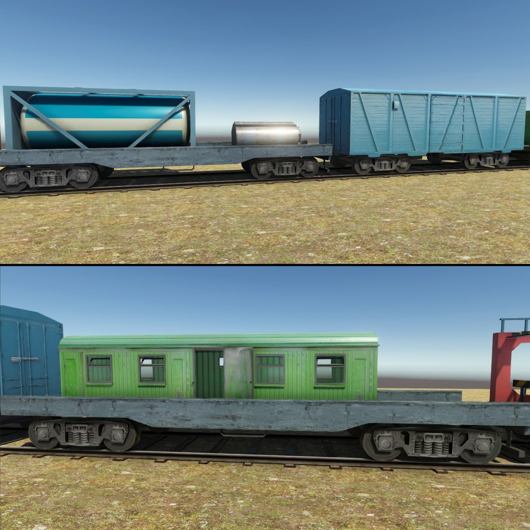 Pack Trains Model - TurboSquid 1624761