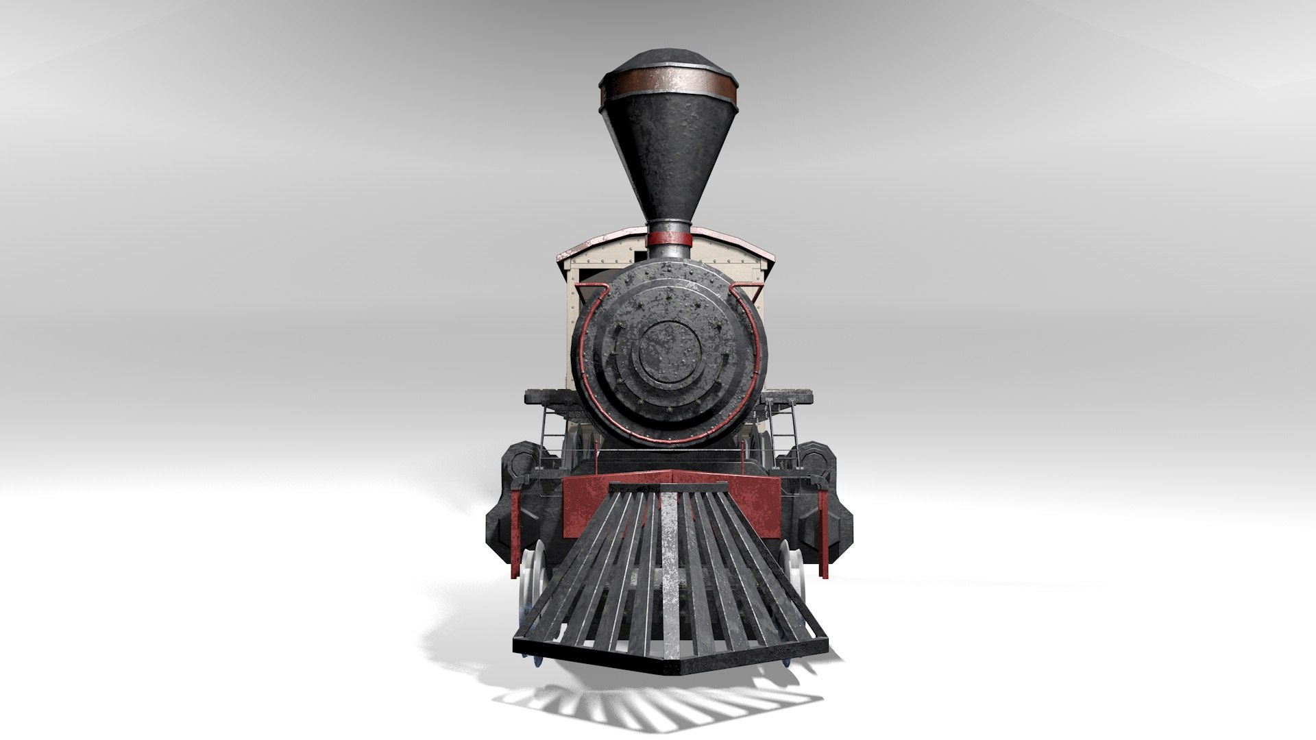 3D Train Locomotive Railroad - TurboSquid 1539278