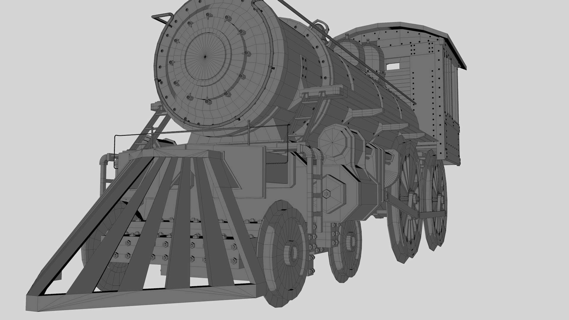 3D Train Locomotive Railroad - TurboSquid 1539278