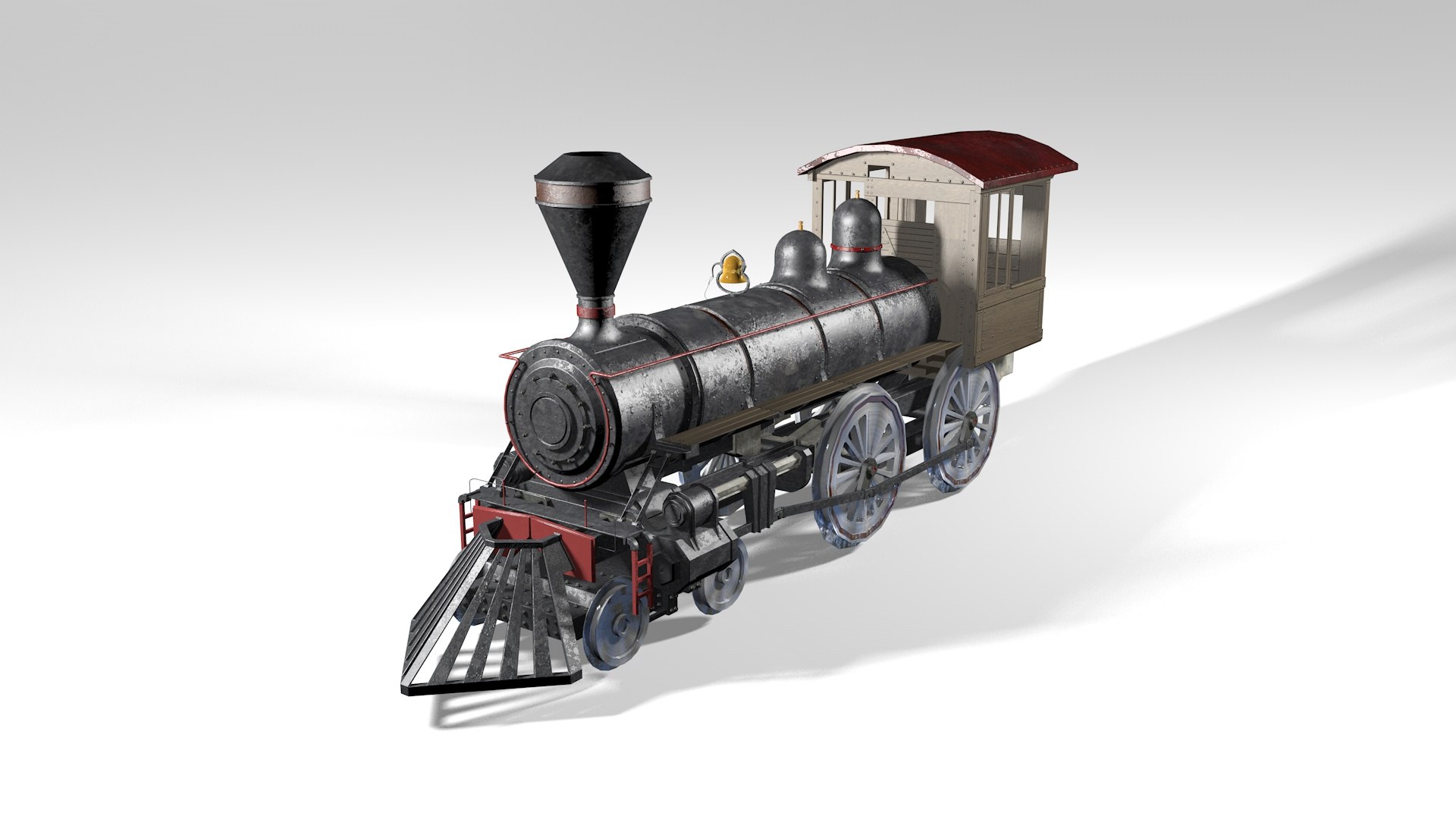 3D Train Locomotive Railroad - TurboSquid 1539278