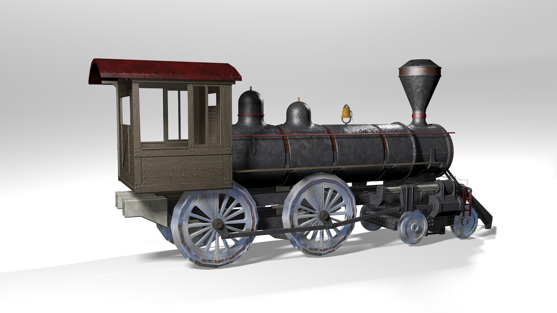 3D Train Locomotive Railroad - TurboSquid 1539278
