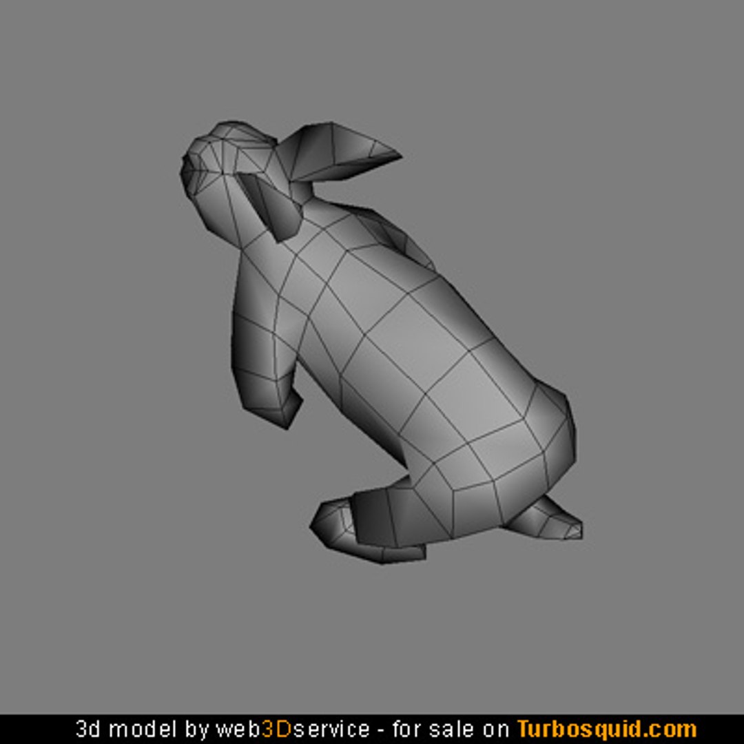 Real Time Rabbit 3d Model