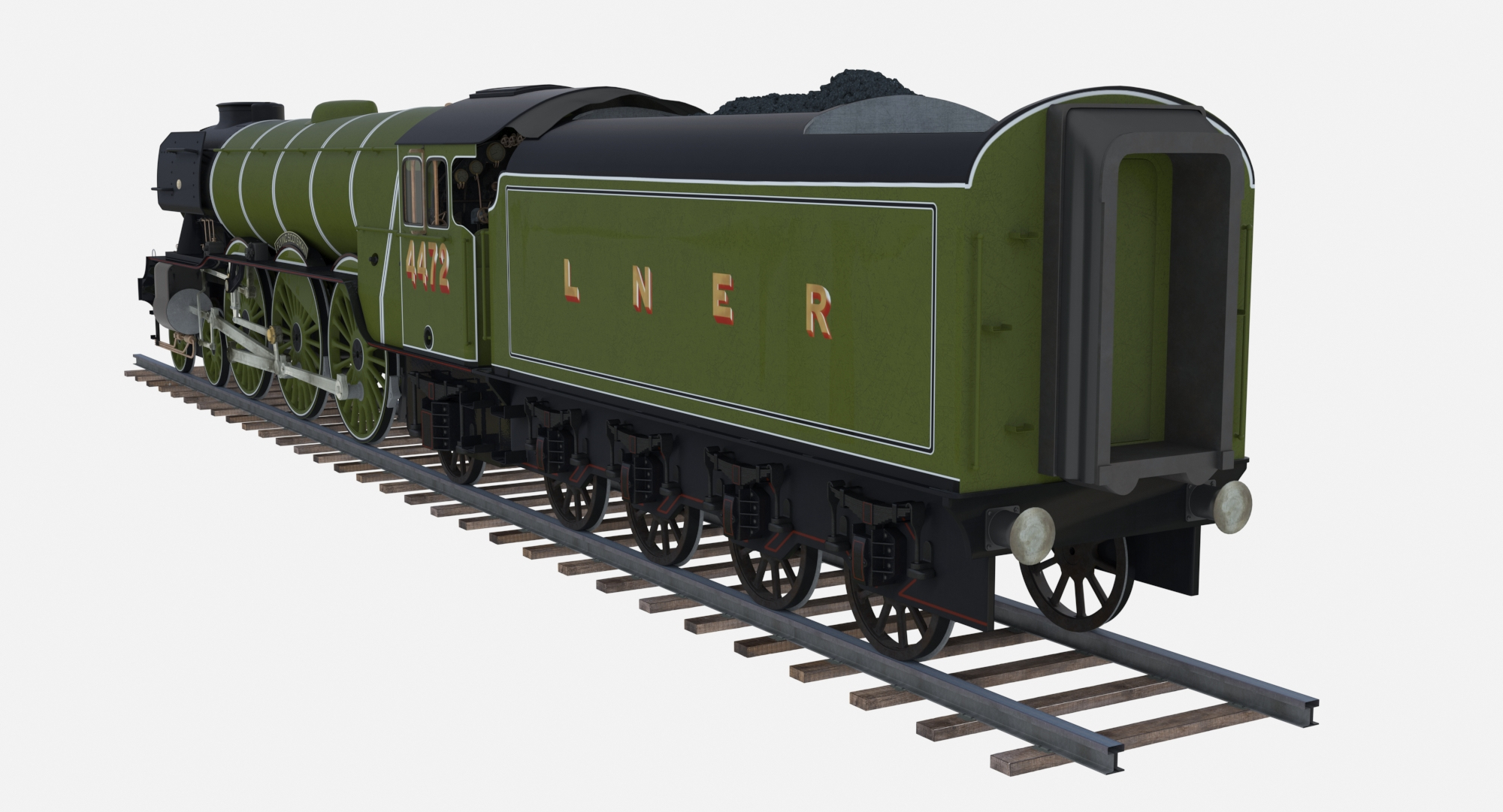 Locomotive flying scotsman 3D model - TurboSquid 1302880