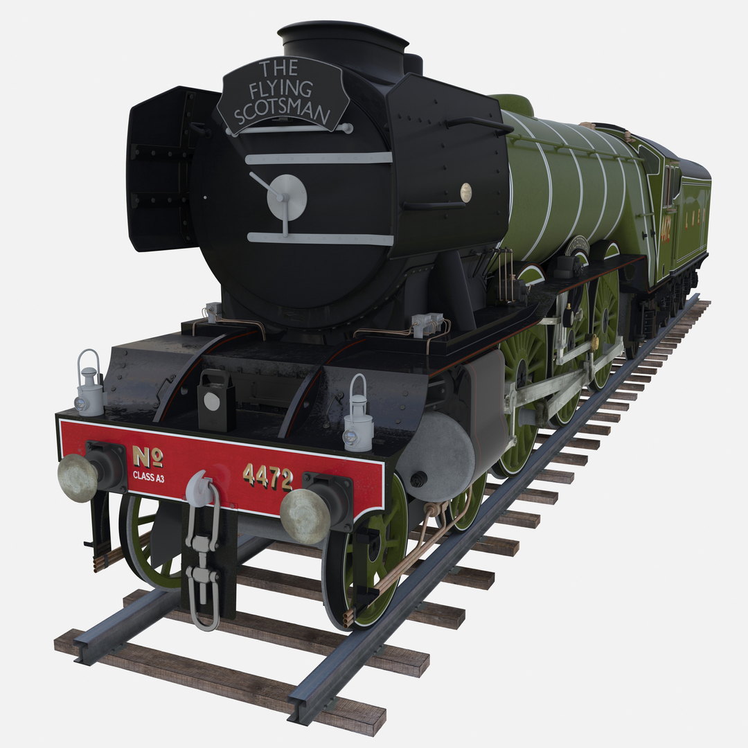 Locomotive flying scotsman 3D model - TurboSquid 1302880