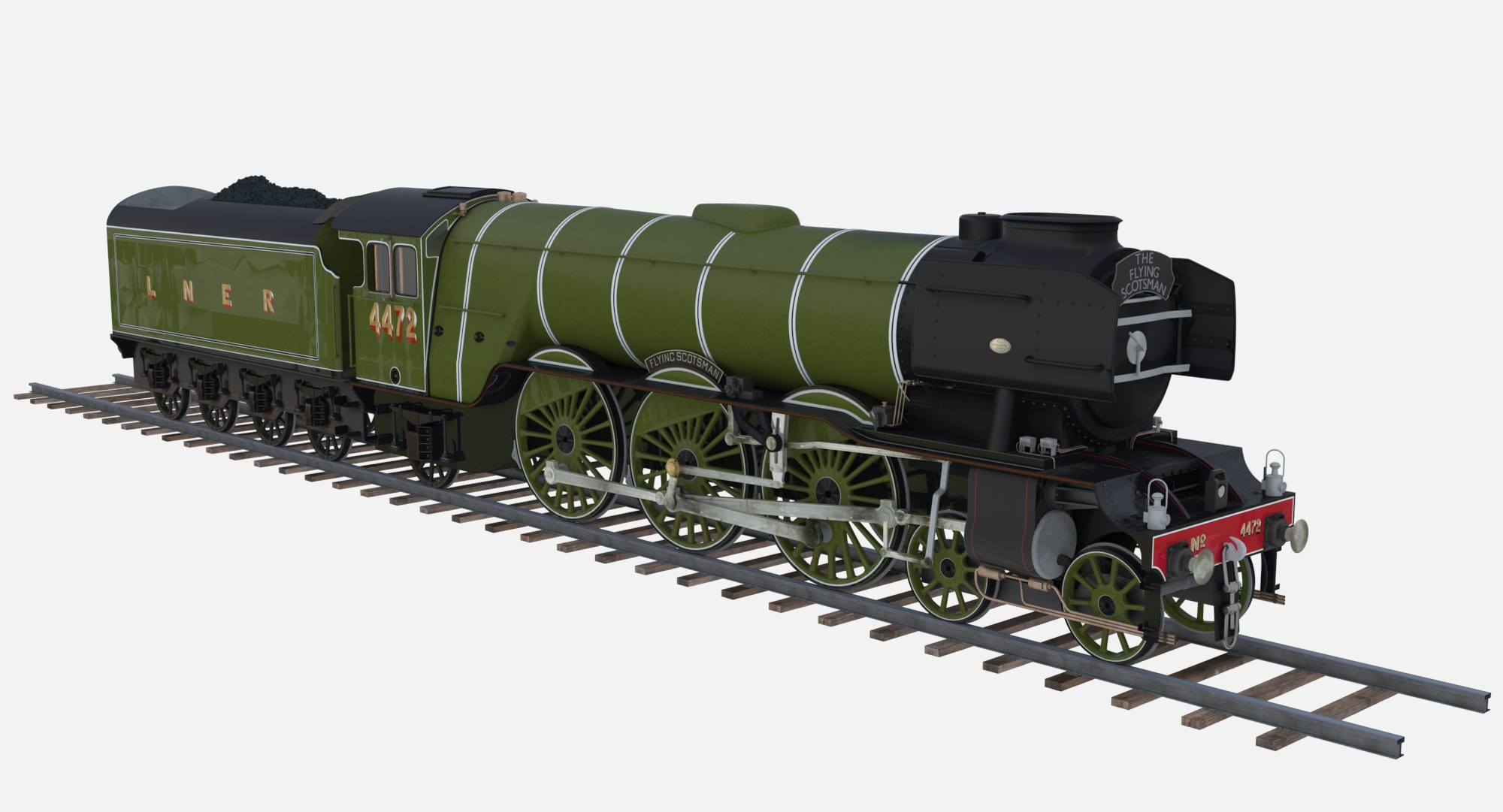 Locomotive flying scotsman 3D model - TurboSquid 1302880