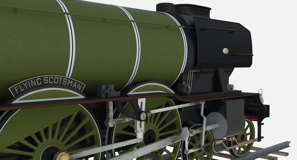 Locomotive flying scotsman 3D model - TurboSquid 1302880