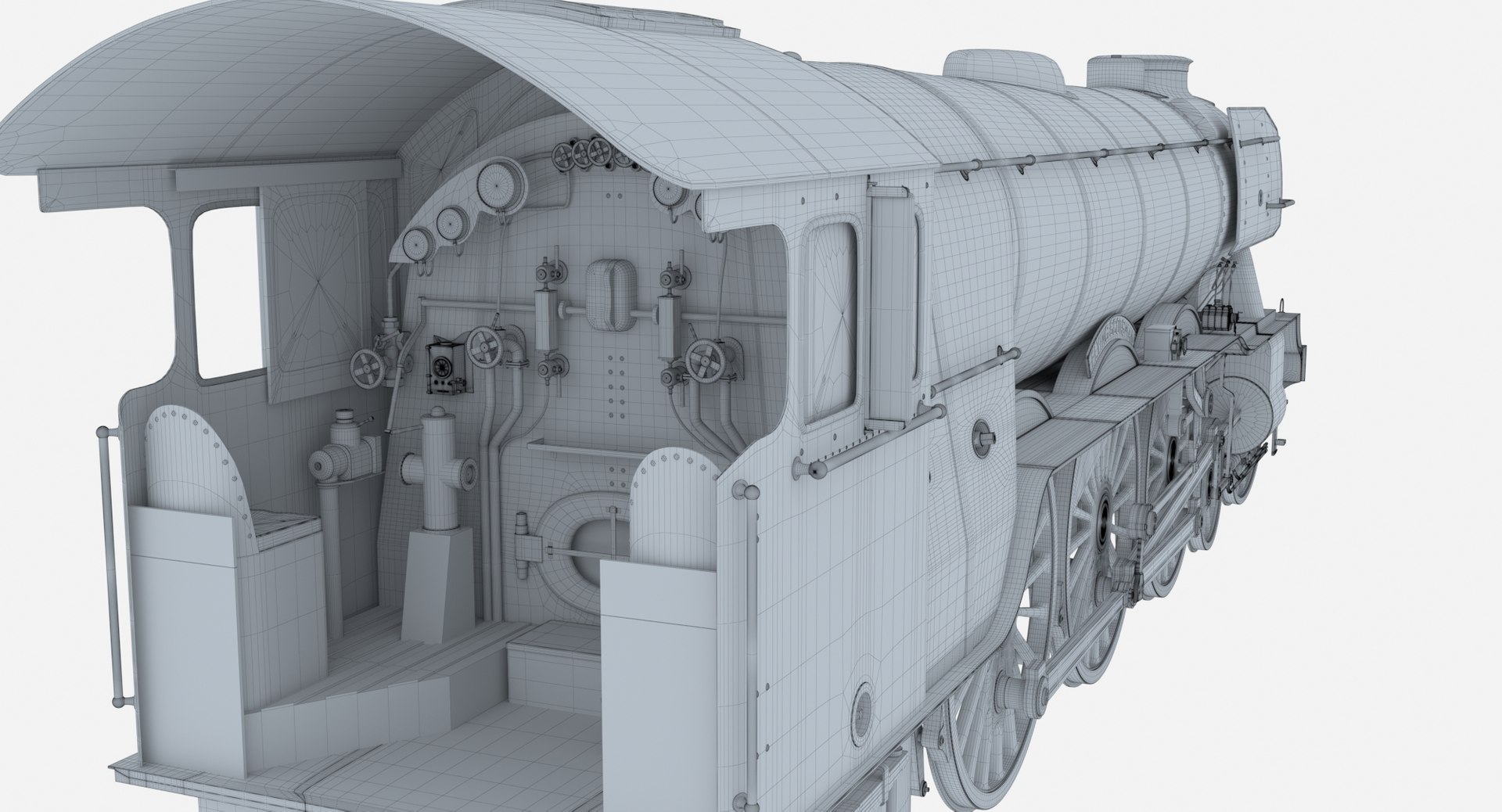 Locomotive Flying Scotsman 3D Model - TurboSquid 1302880
