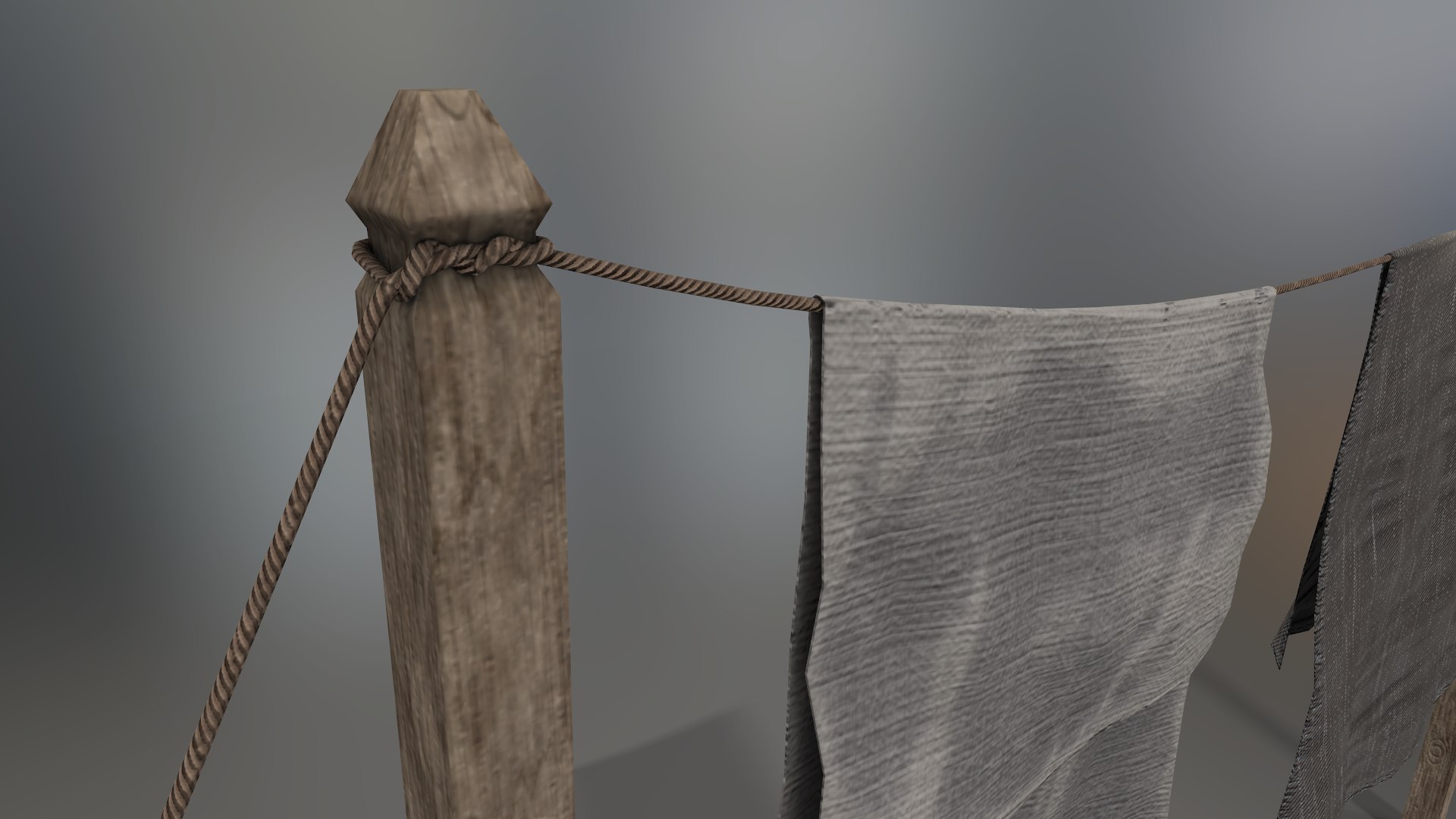 3D model Clothesline - TurboSquid 1737551