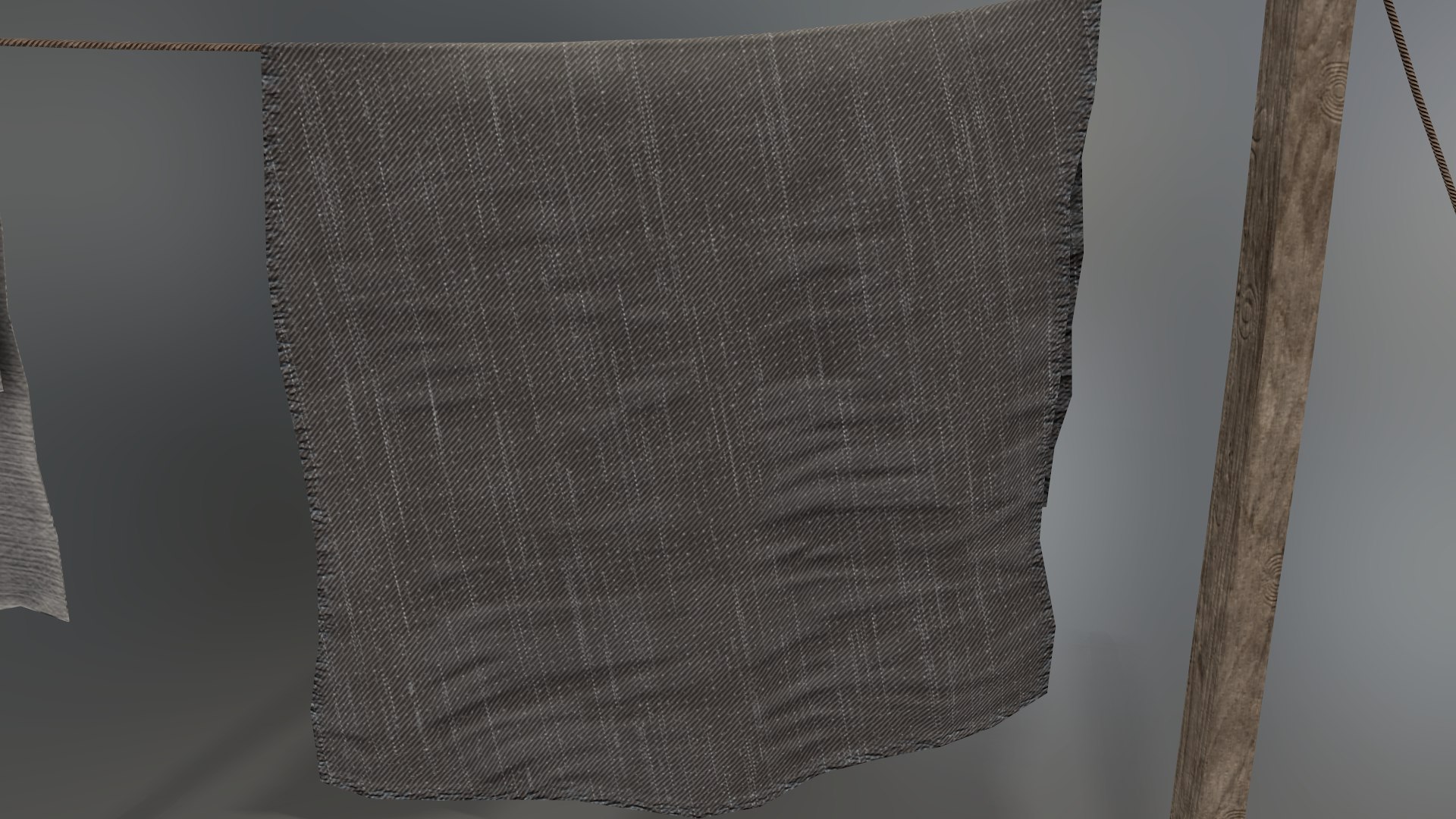 3D Model Clothesline - TurboSquid 1737551