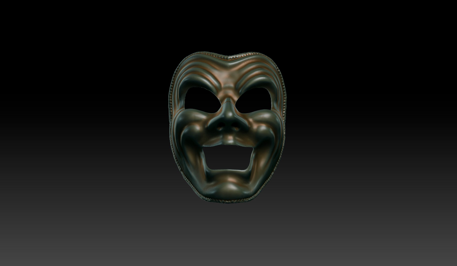 3d Comedy Mask Model