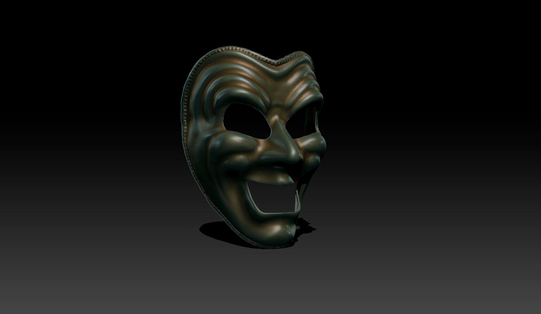 3d Comedy Mask Model