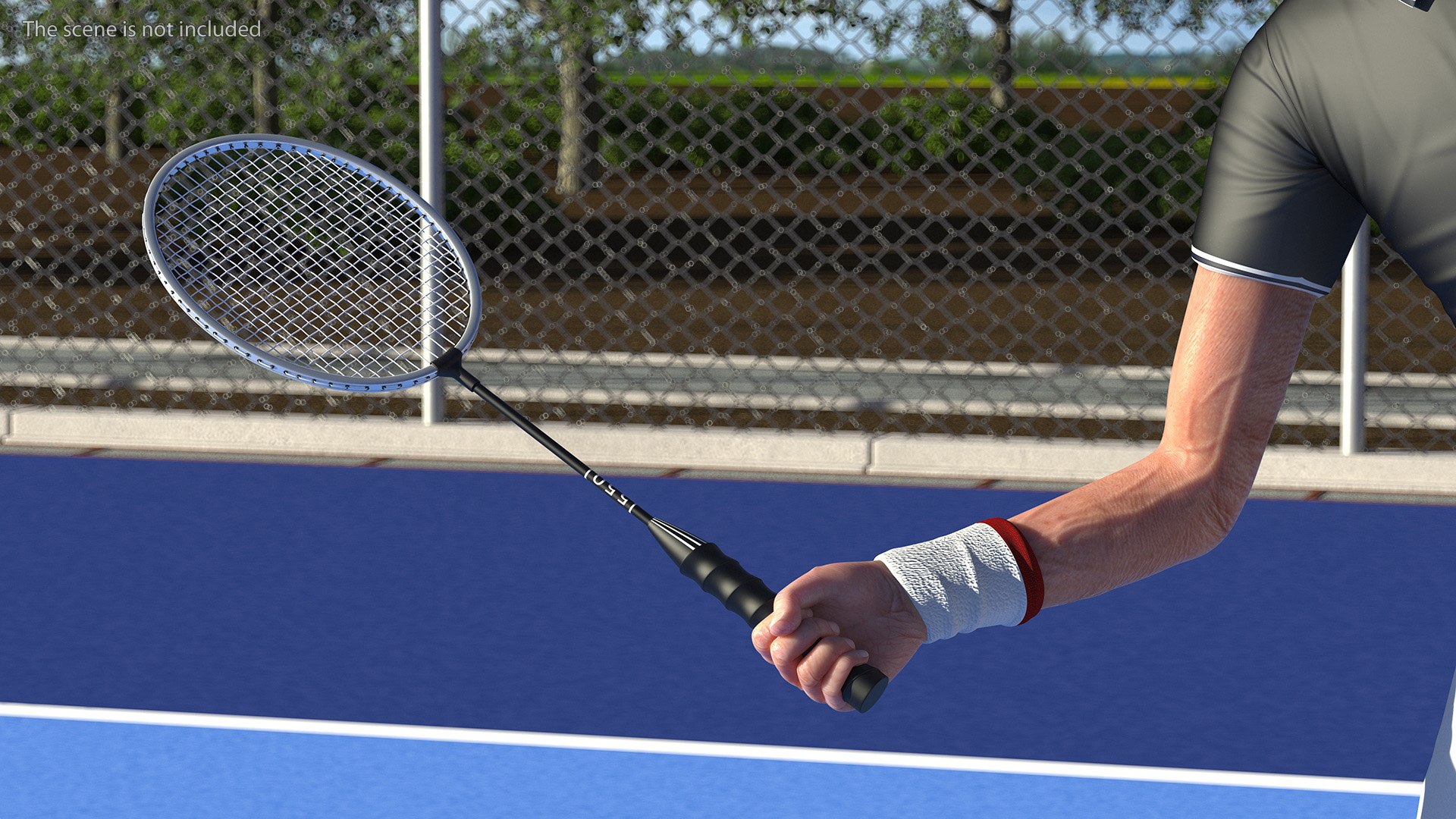 Metallic Badminton Racket 3D Model - TurboSquid 2146152