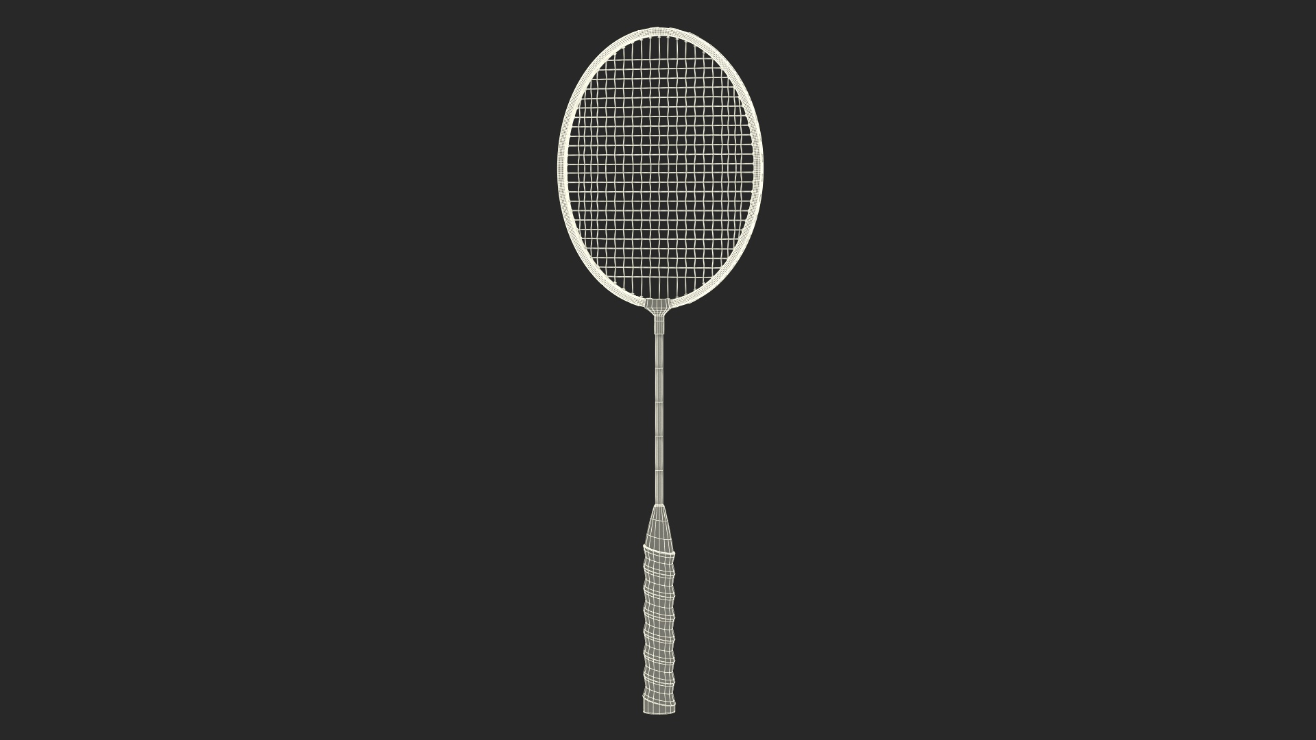 Metallic Badminton Racket 3D Model - TurboSquid 2146152