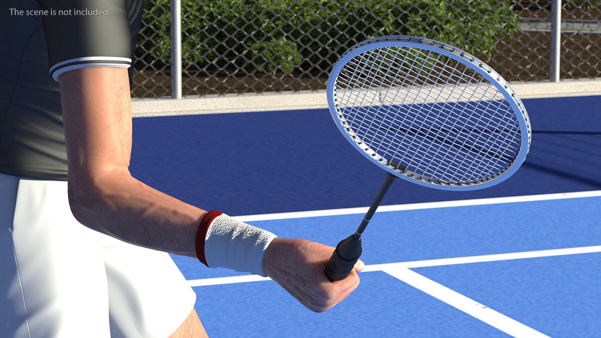 Metallic Badminton Racket 3D Model - TurboSquid 2146152