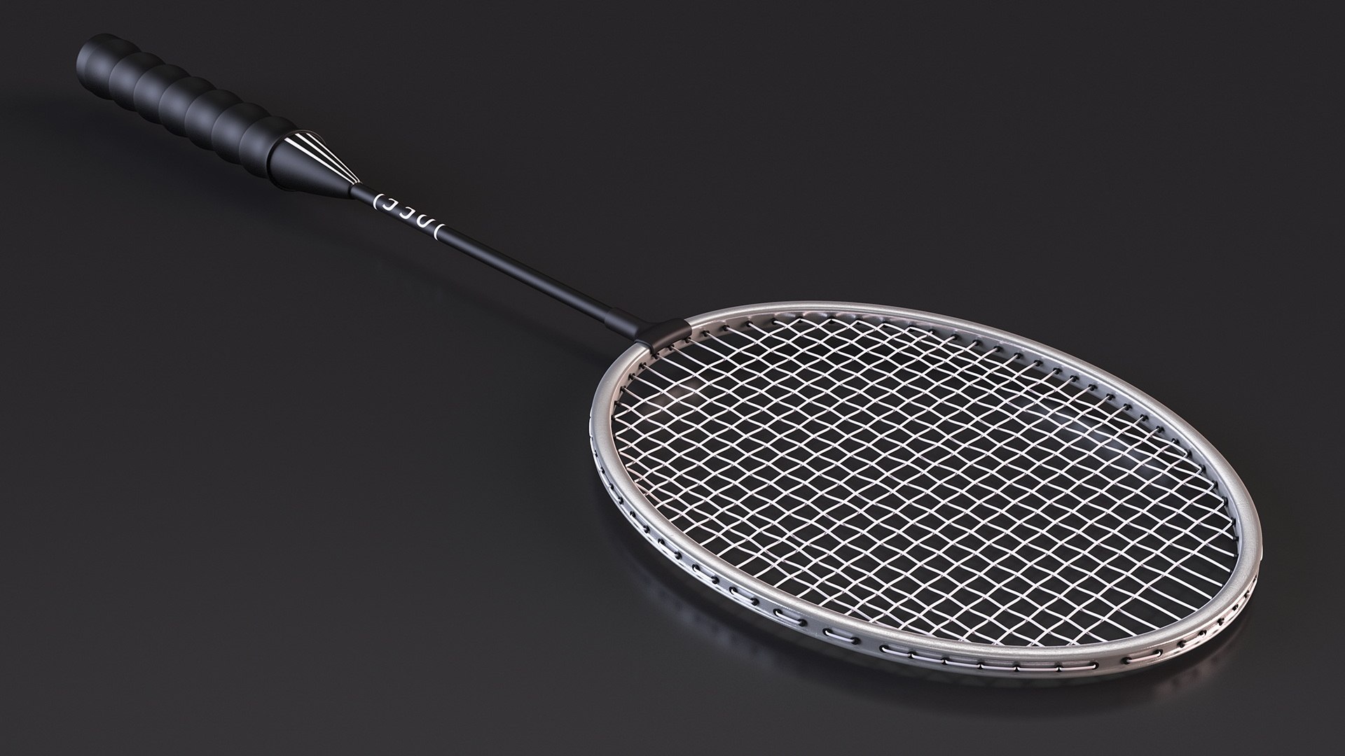 Metallic Badminton Racket 3D Model - TurboSquid 2146152