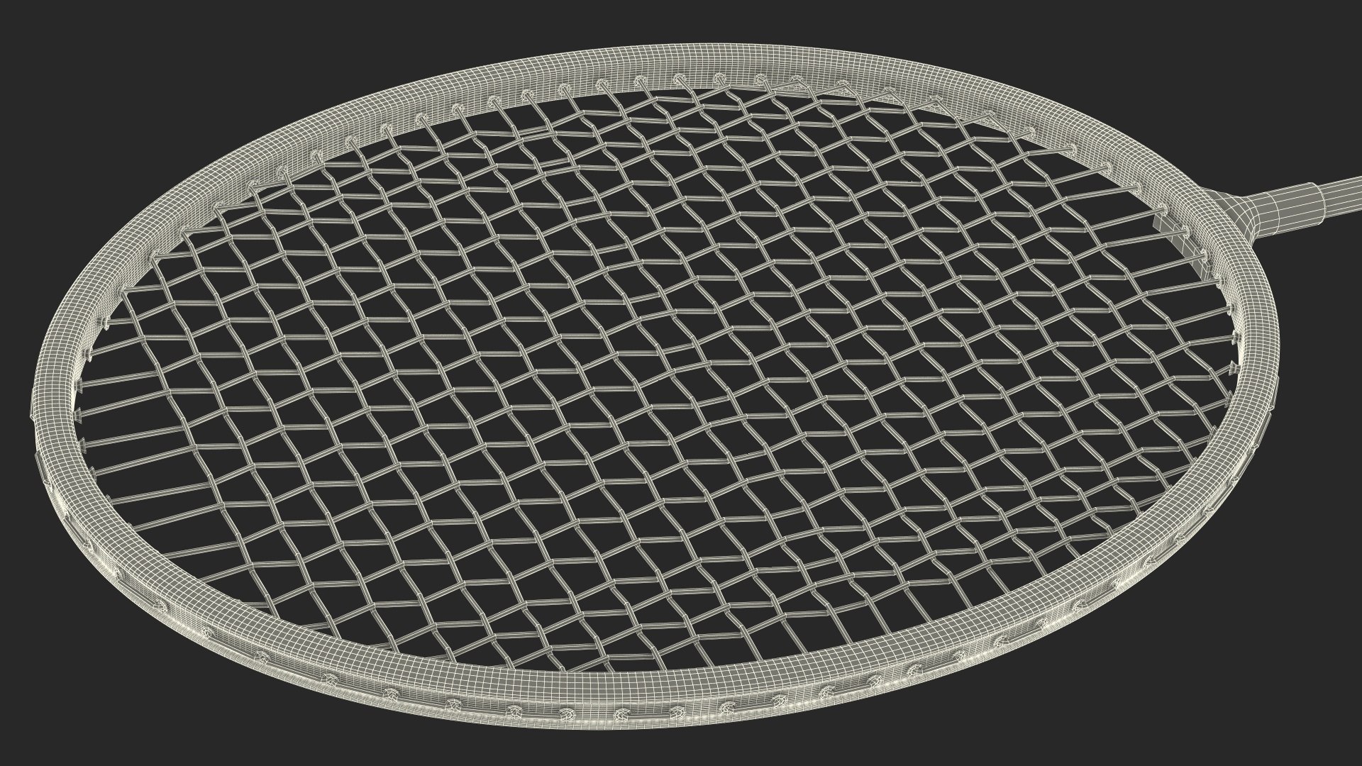 Metallic Badminton Racket 3D Model - TurboSquid 2146152