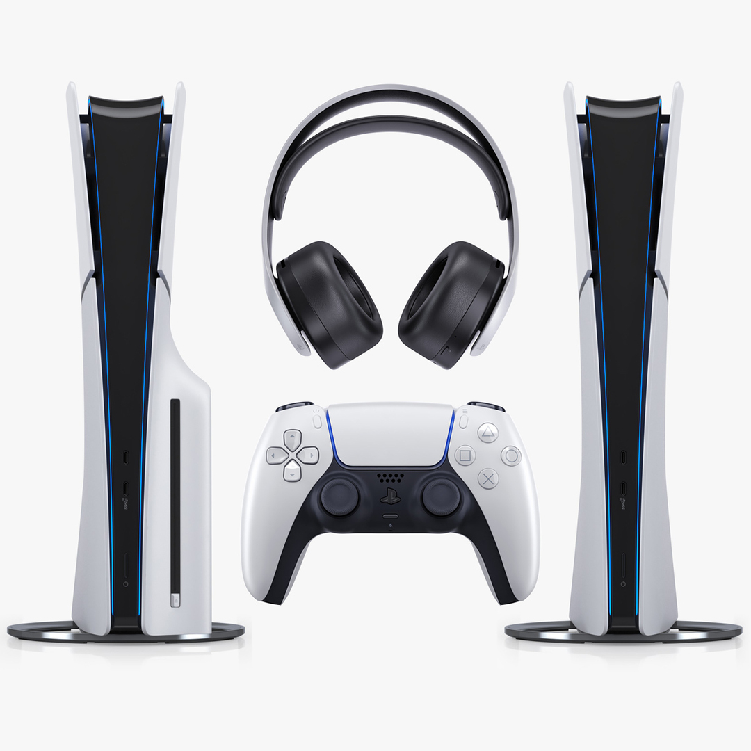 modelo 3d Sony Playstation 5 Colección Slim PS5 - TurboSquid 2158481