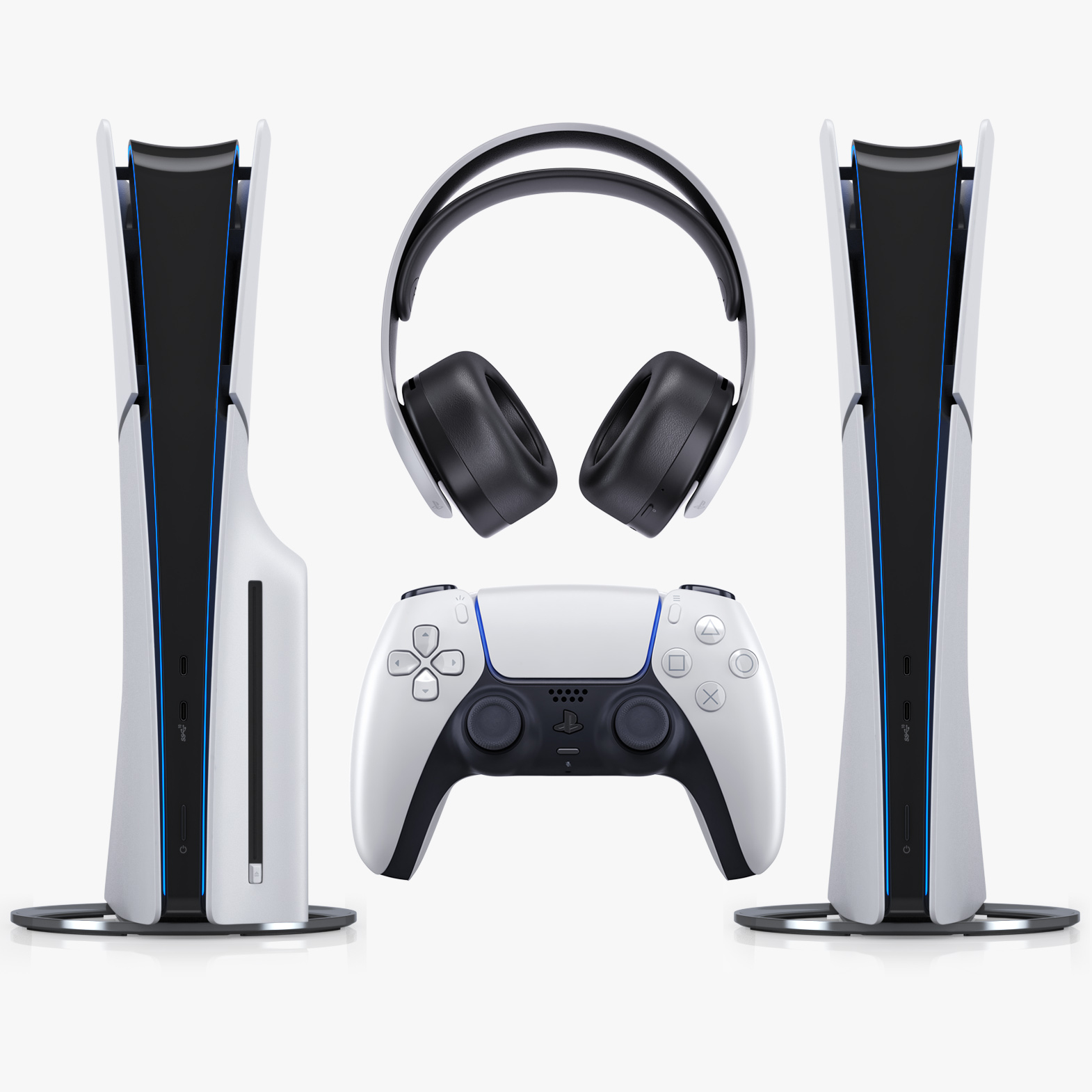 modelo 3d Sony Playstation 5 Colección Slim PS5 - TurboSquid 2158481