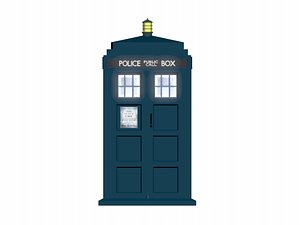 Tardis Flying Clipart