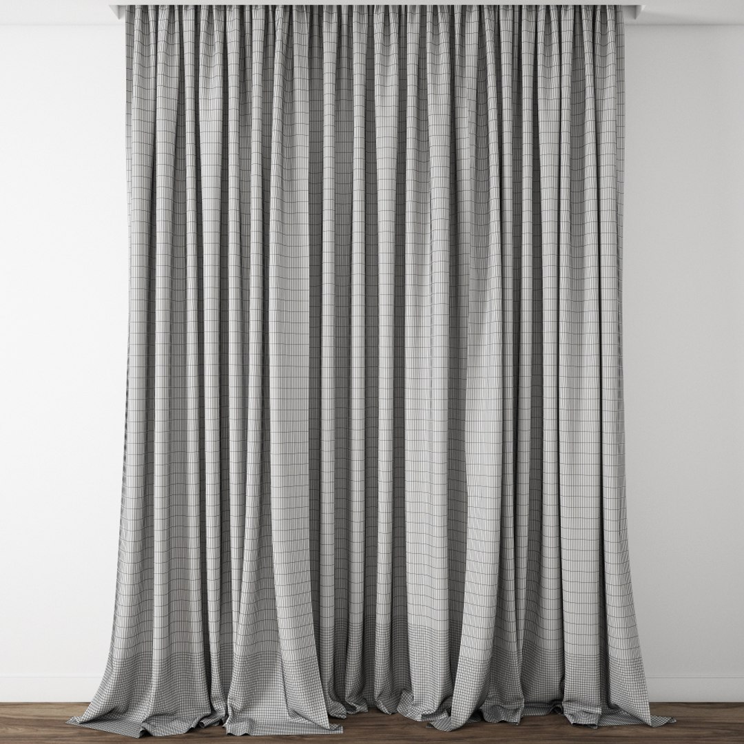 3D Curtain Fabric Drape - TurboSquid 1618002