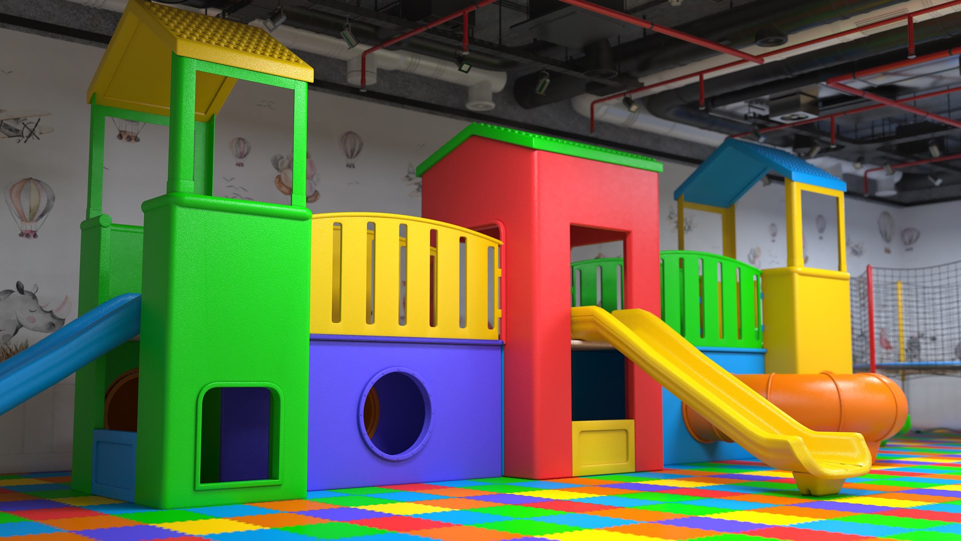 Detailed Playground 3D Model - TurboSquid 2295821