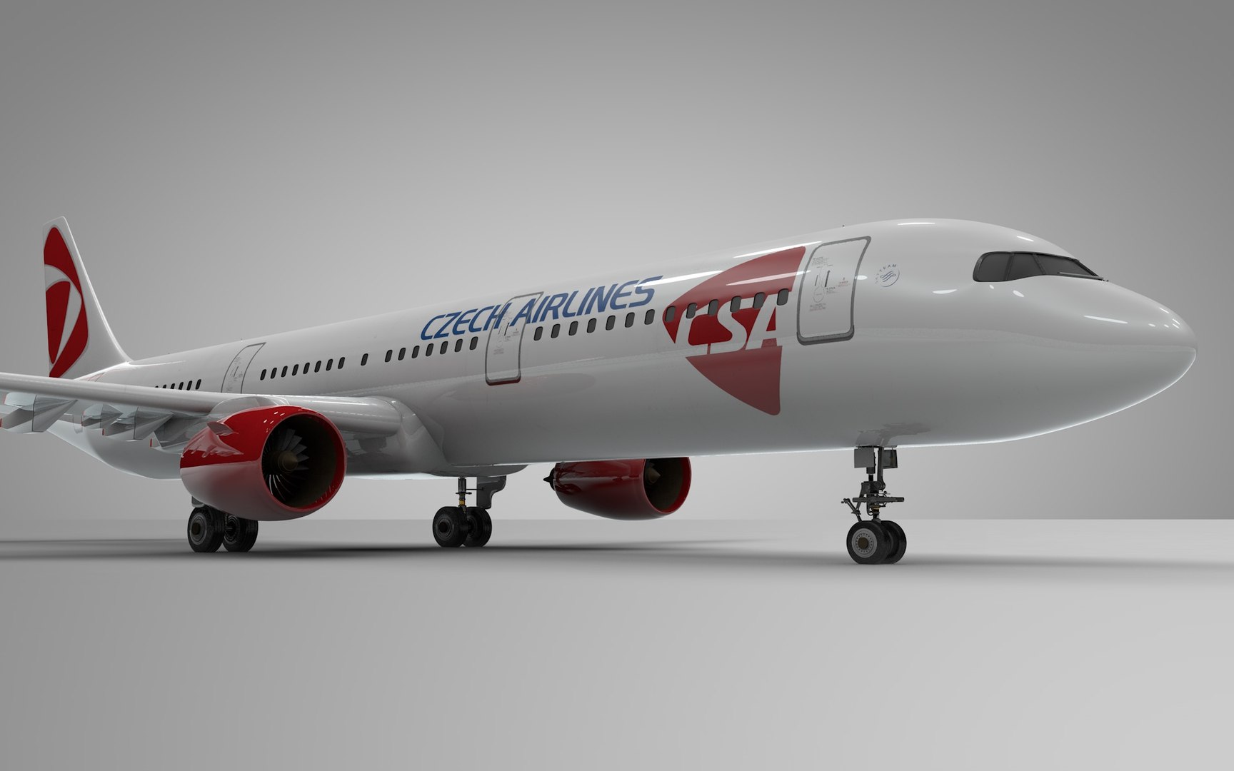 3D a321 neo czech airlines - TurboSquid 1639560