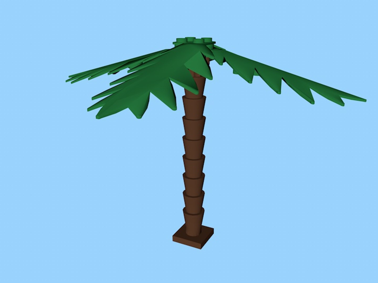 3ds Lego Palm Tree