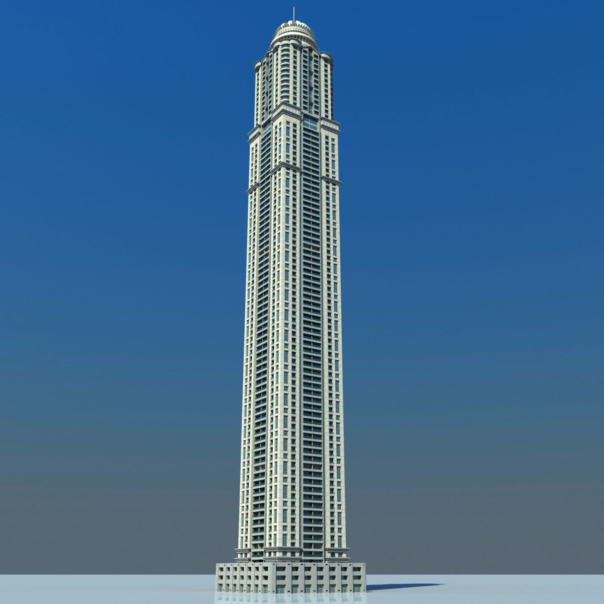 princess tower dubai 3d max
