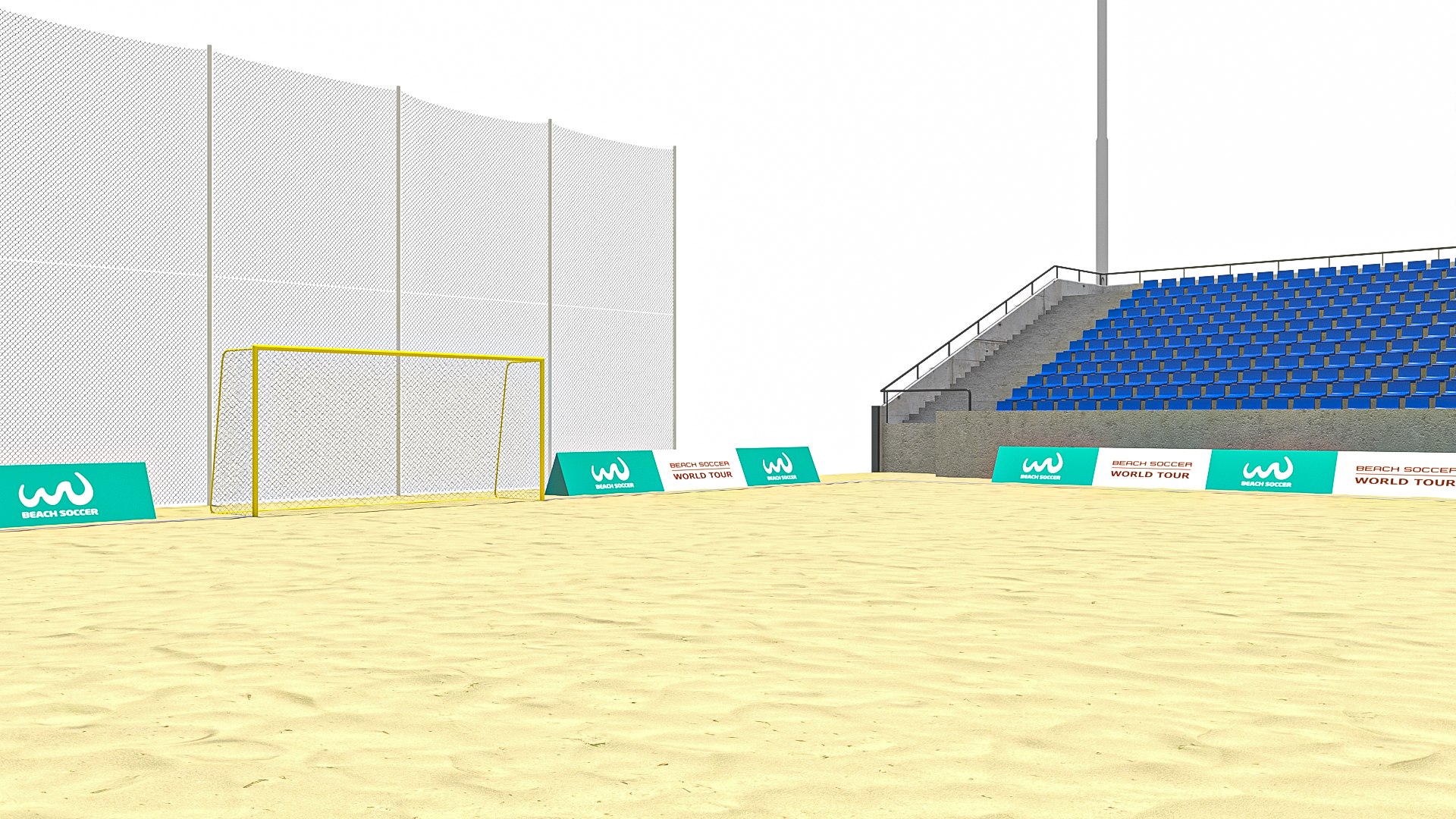 Beach Soccer Court 01 3D Model - TurboSquid 2306348