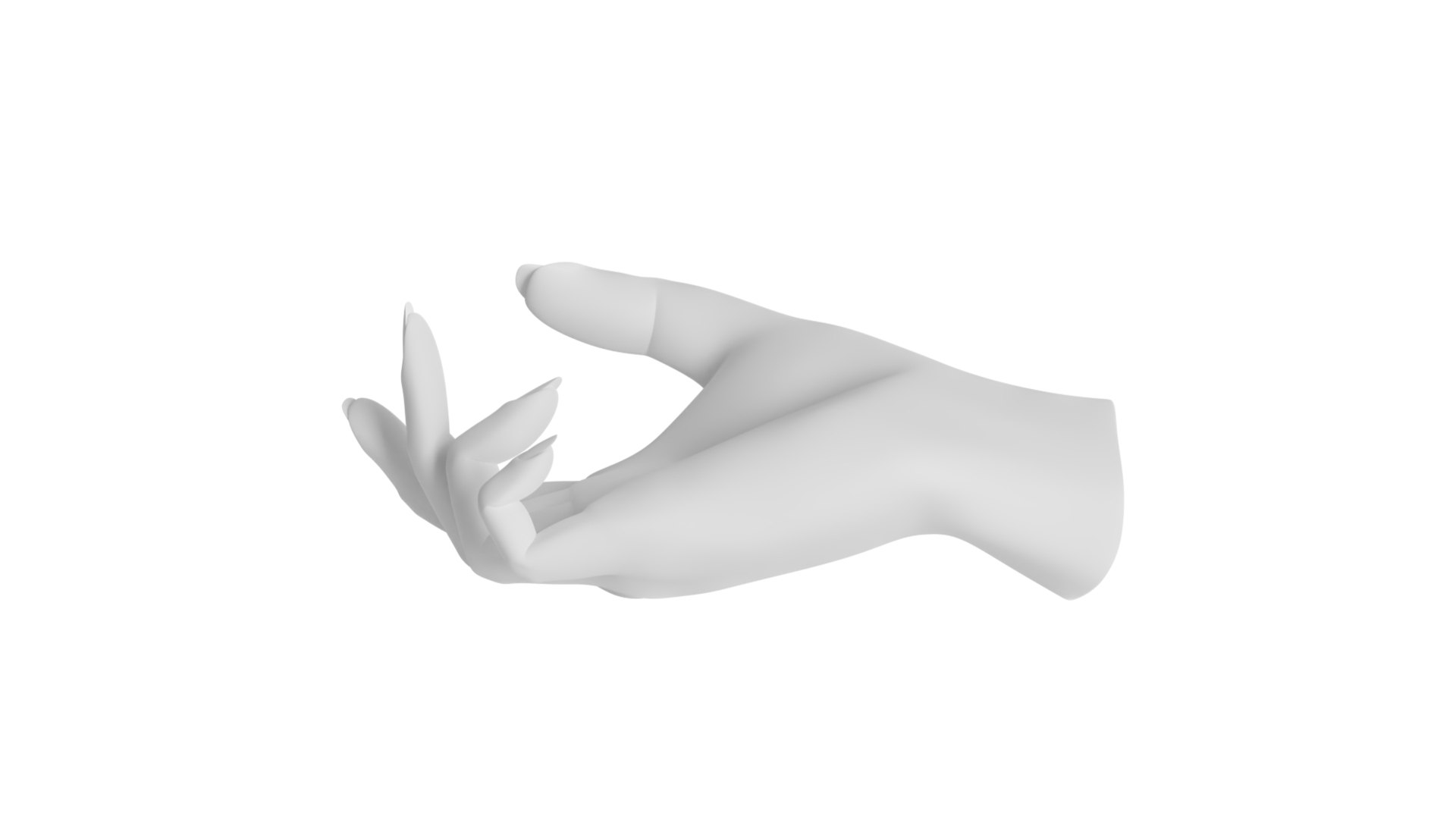 Hand Shaped Bowl 3D Model - TurboSquid 2225284