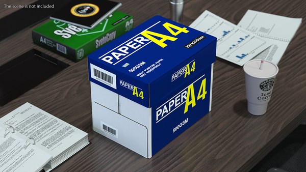 A4 Multipurpose Paper Box 80 Gsm 3D model - TurboSquid 1783933