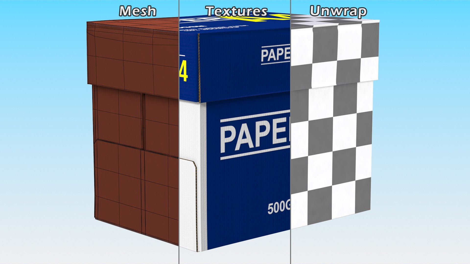 A4 Multipurpose Paper Box 80 Gsm 3D model - TurboSquid 1783933