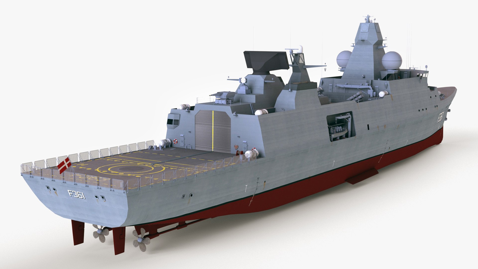Iver huitfeldt class frigates 3D - TurboSquid 1646658