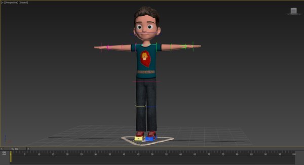 3D toon child - rigged characters model - TurboSquid 1402815