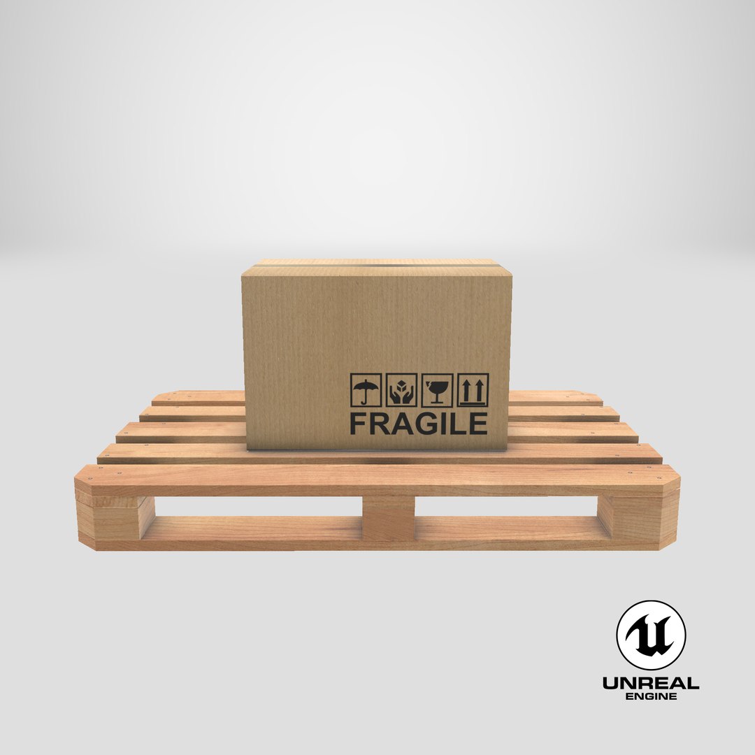 Pallet Cardboard Box 3D Model - TurboSquid 1343127