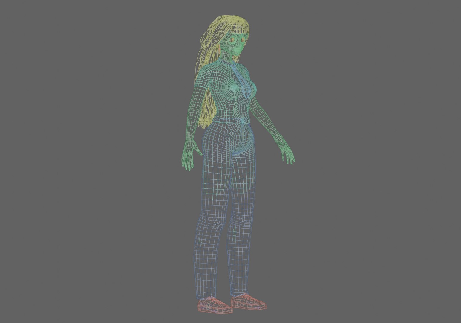 3D Cool Basic Girl V35584 Model - TurboSquid 2270680
