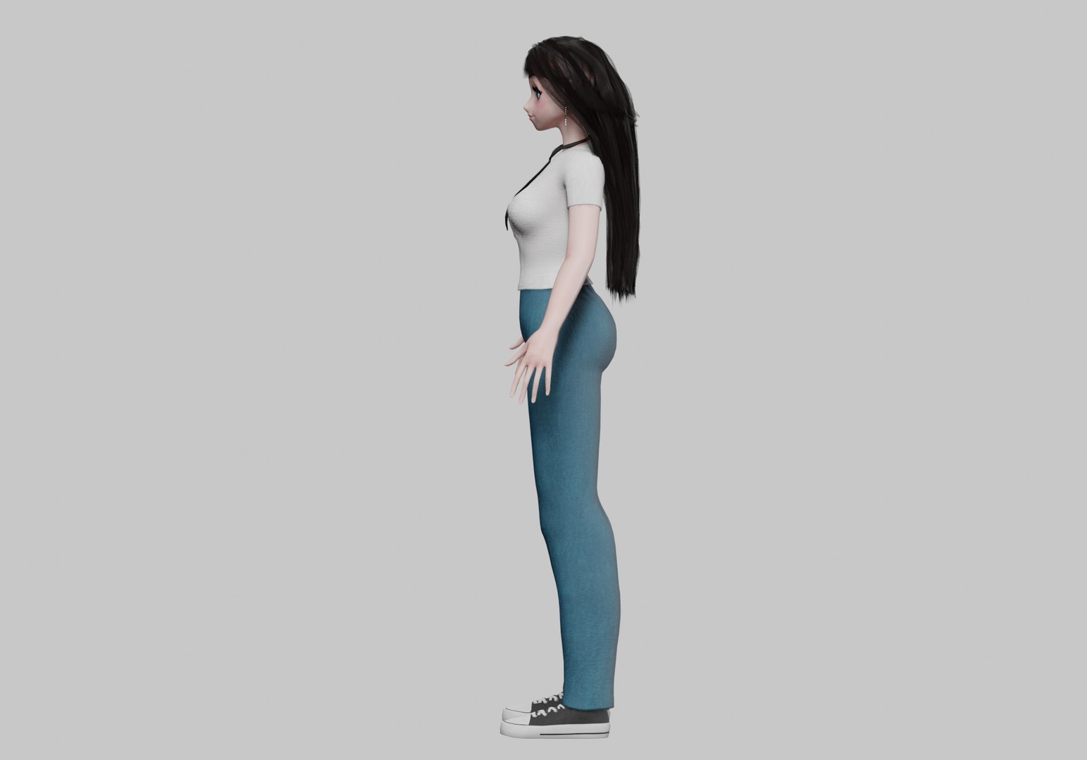 3D Cool Basic Girl V35584 Model - TurboSquid 2270680