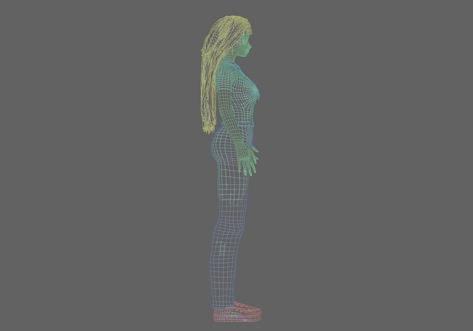 3D Cool Basic Girl V35584 Model - TurboSquid 2270680