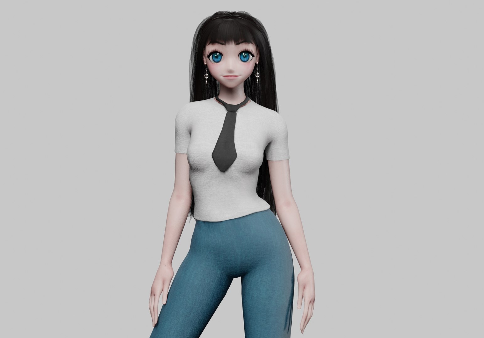3D Cool Basic Girl V35584 Model - TurboSquid 2270680