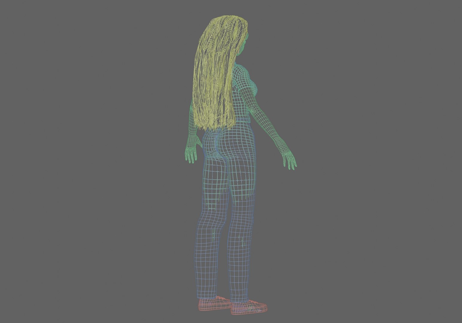 3D Cool Basic Girl V35584 Model - TurboSquid 2270680