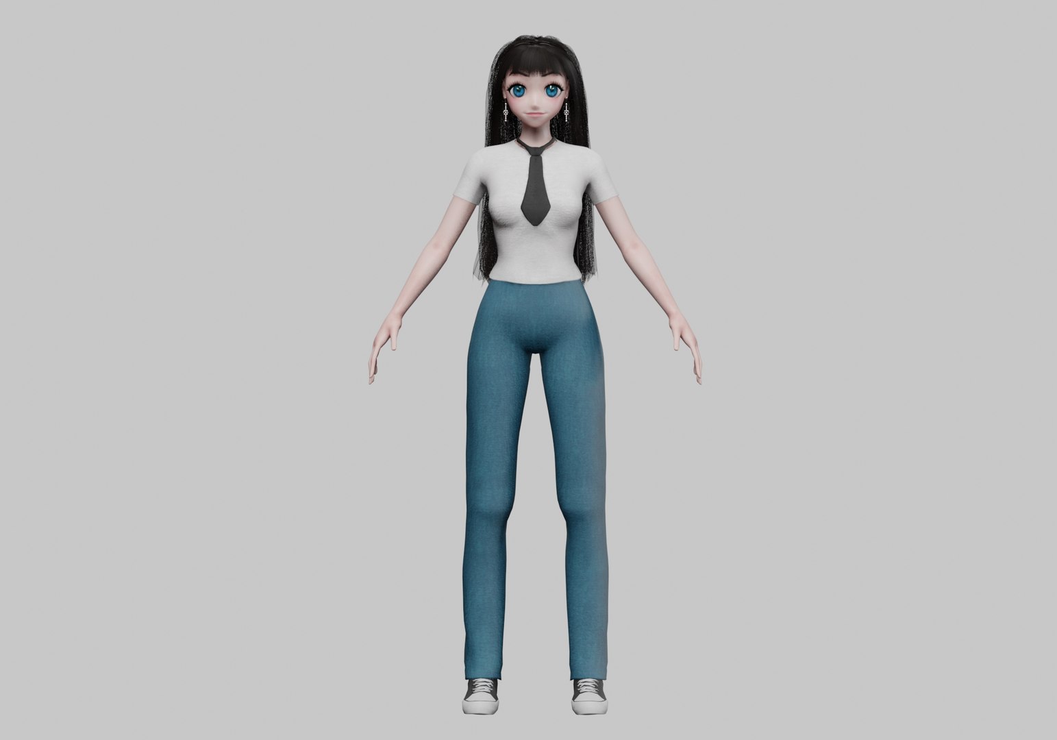 3D Cool Basic Girl V35584 Model - TurboSquid 2270680