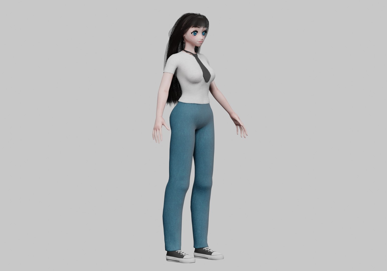 3D Cool Basic Girl V35584 Model - TurboSquid 2270680