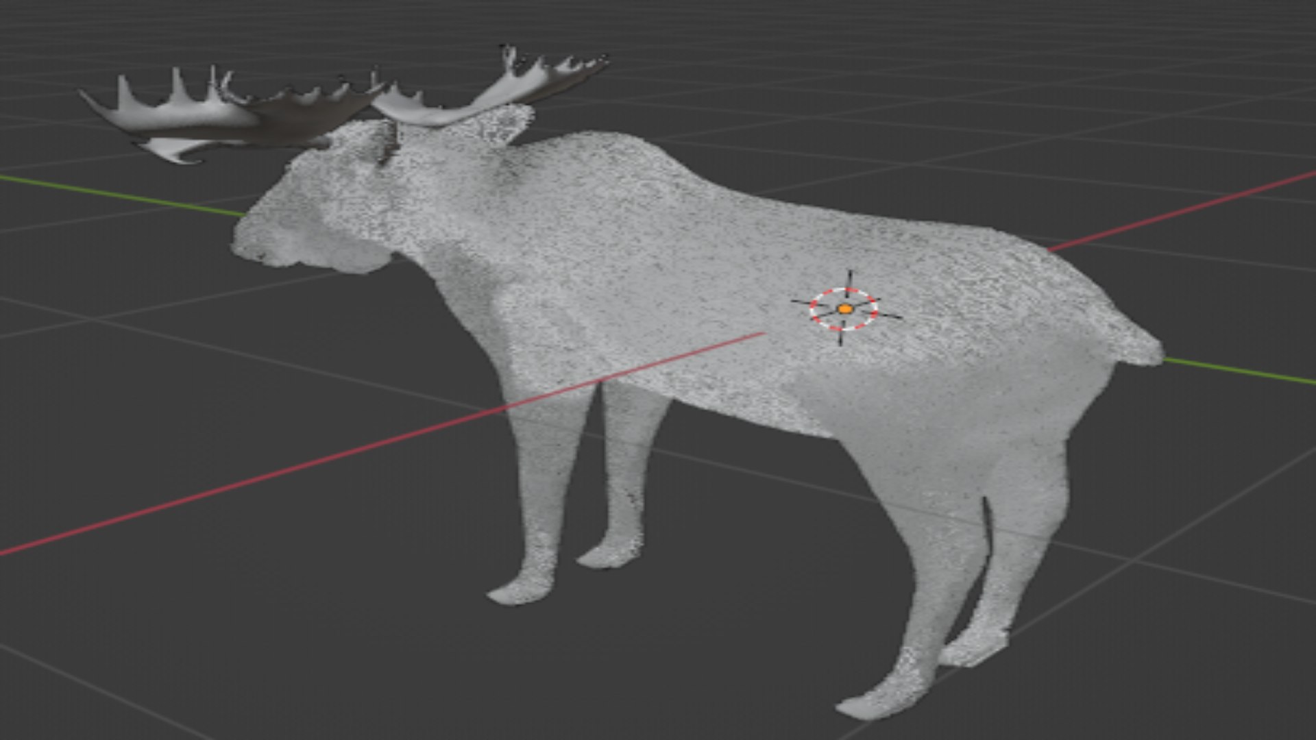 Moose For Game 3D Model - TurboSquid 2137168