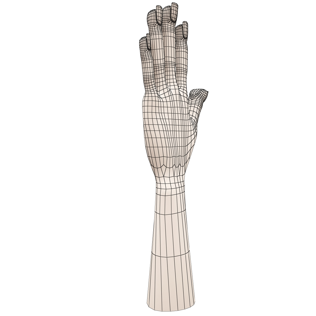 hand rigged 3d model