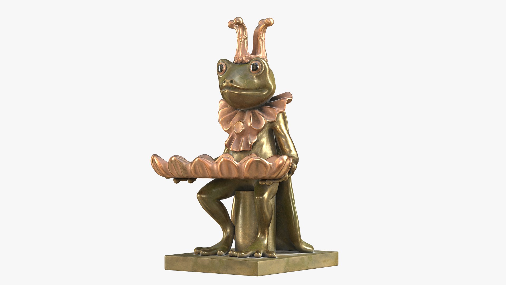 3D Frog And Dish - TurboSquid 1909870