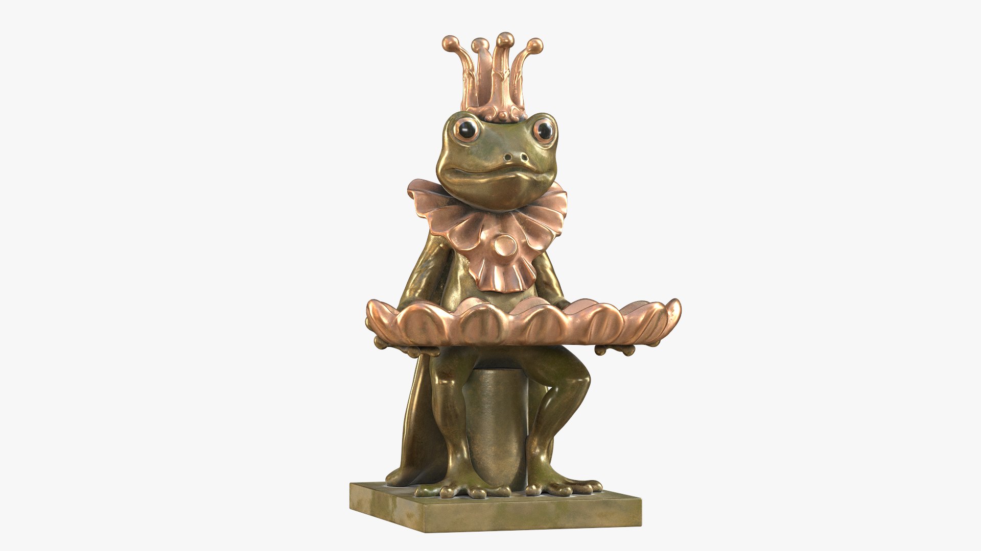 3D Frog And Dish - TurboSquid 1909870